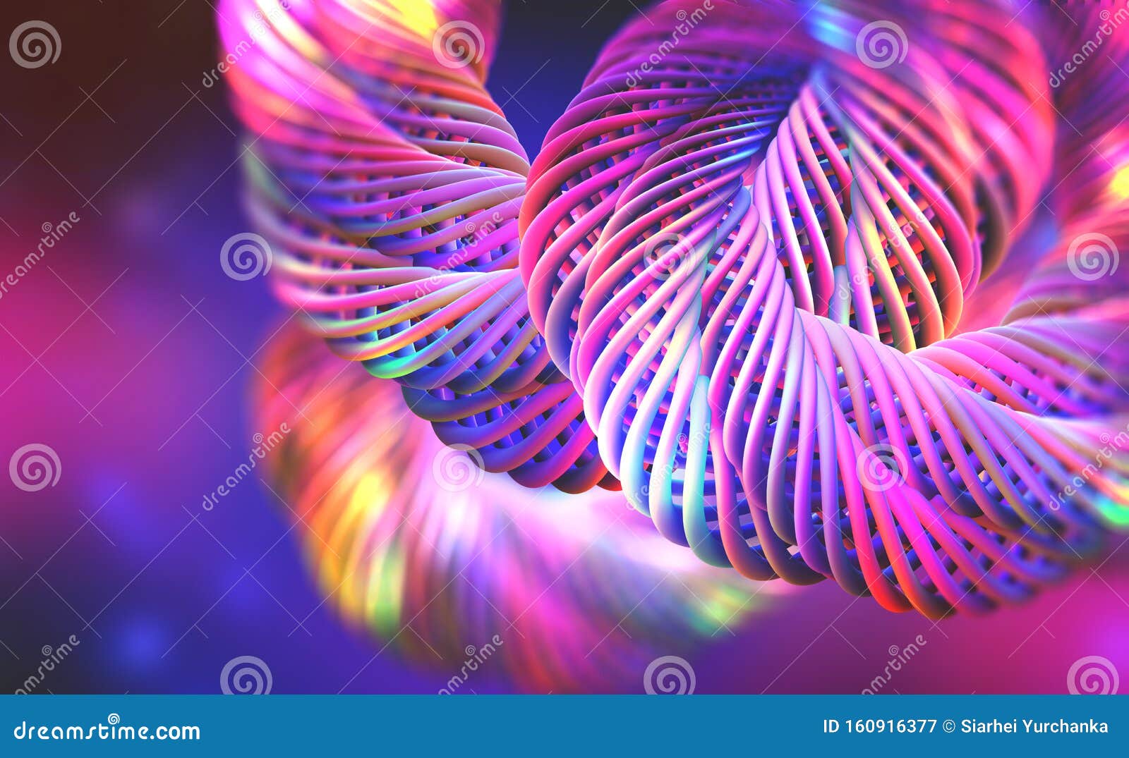 Abstract Purple-blue Background with Twisted Elements Stock ...