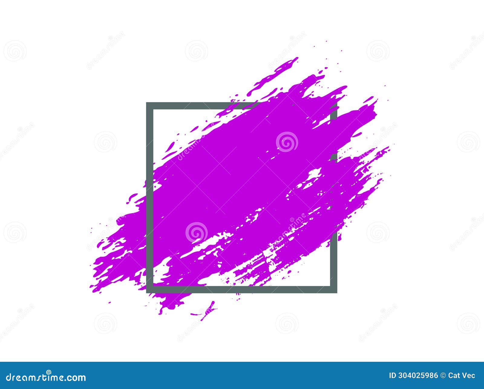 Splash Square Classic Blue Color Icon. Melted Corner Dripping. Liquid ...