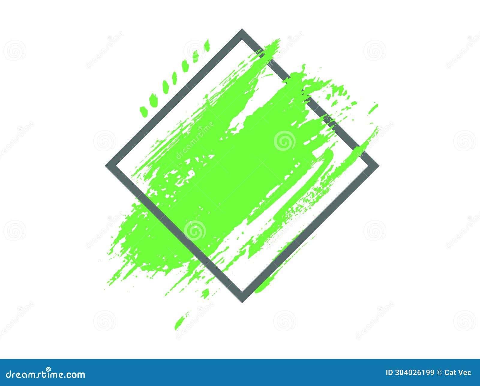 Splash Square Classic Blue Color Icon. Melted Corner Dripping. Liquid ...