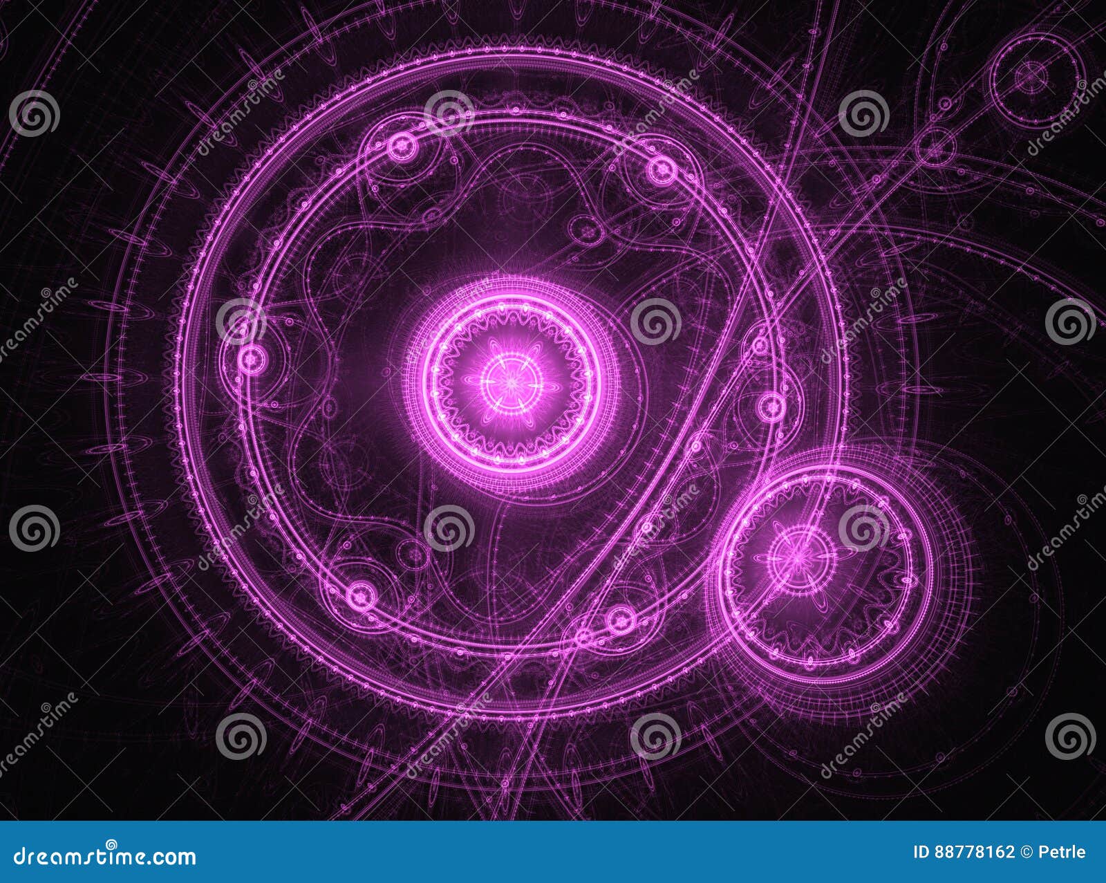 Abstract purple clockwork stock illustration. Illustration of stairs ...