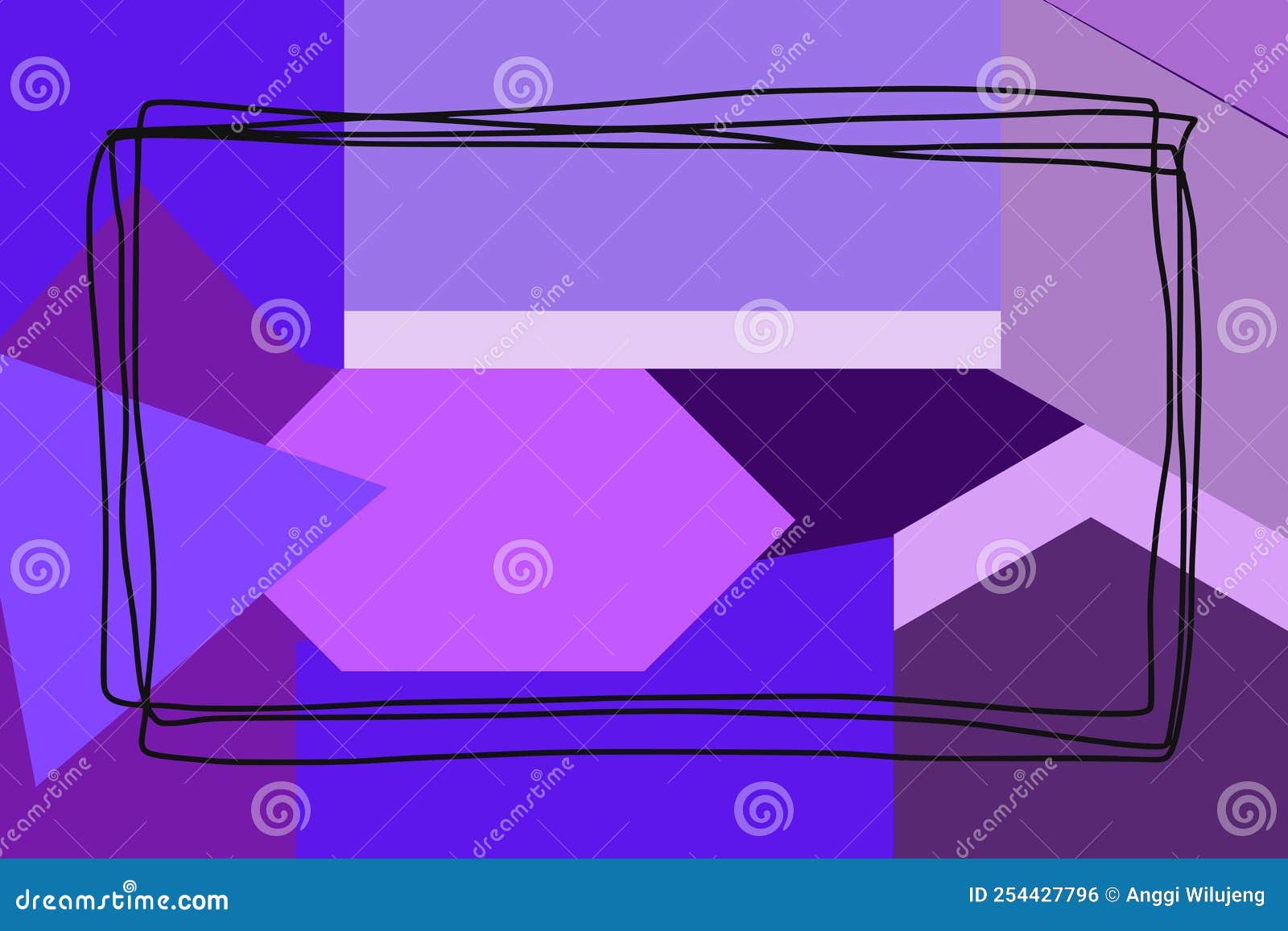 An Abstract Purple Colour in Shapes Stock Illustration - Illustration ...