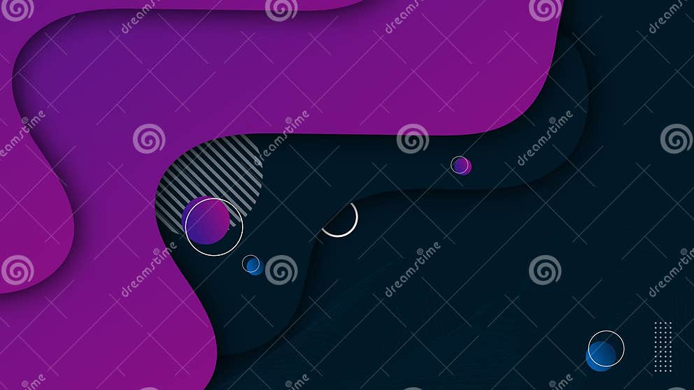 Abstract Purple Element Background, Dynamic Flyer Cover Stock Vector ...