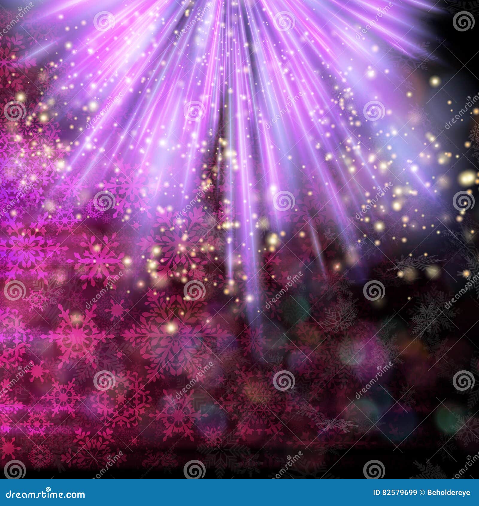 Purple Flash With Rays And Spotlight. Realistic Light Glare, High Loth ...