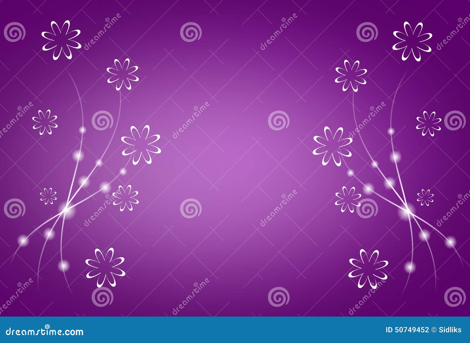 Abstract Purple Floral Background Stock Illustration - Illustration of ...