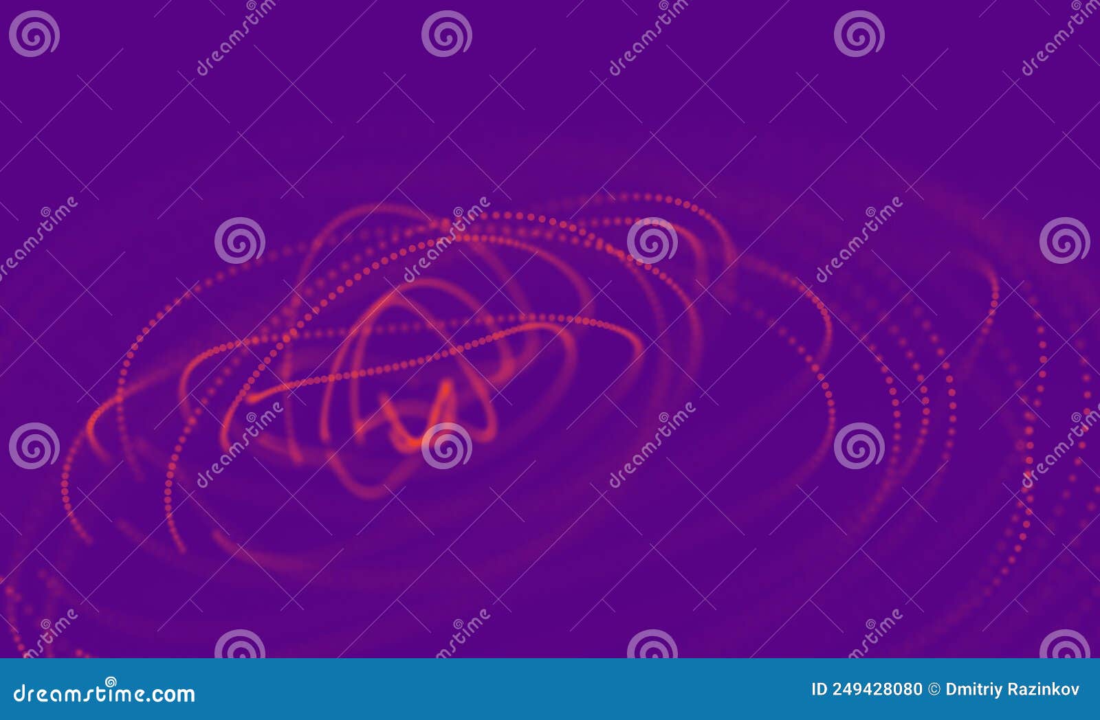 Abstract Purple Geometrical Background . Connection Structure. Science ...