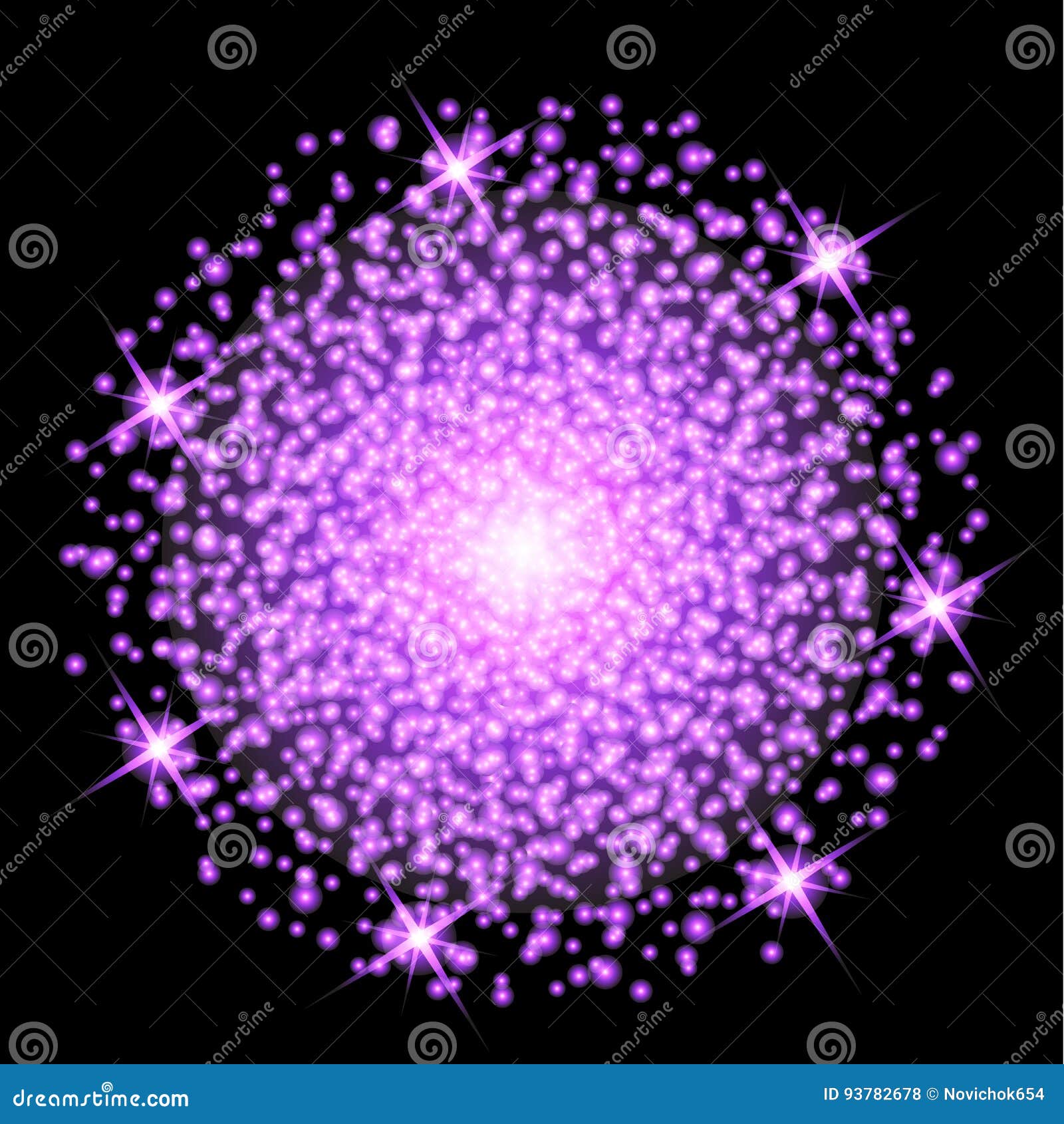 Abstract Purple Glow Light Effect. Stock Vector - Illustration of ...