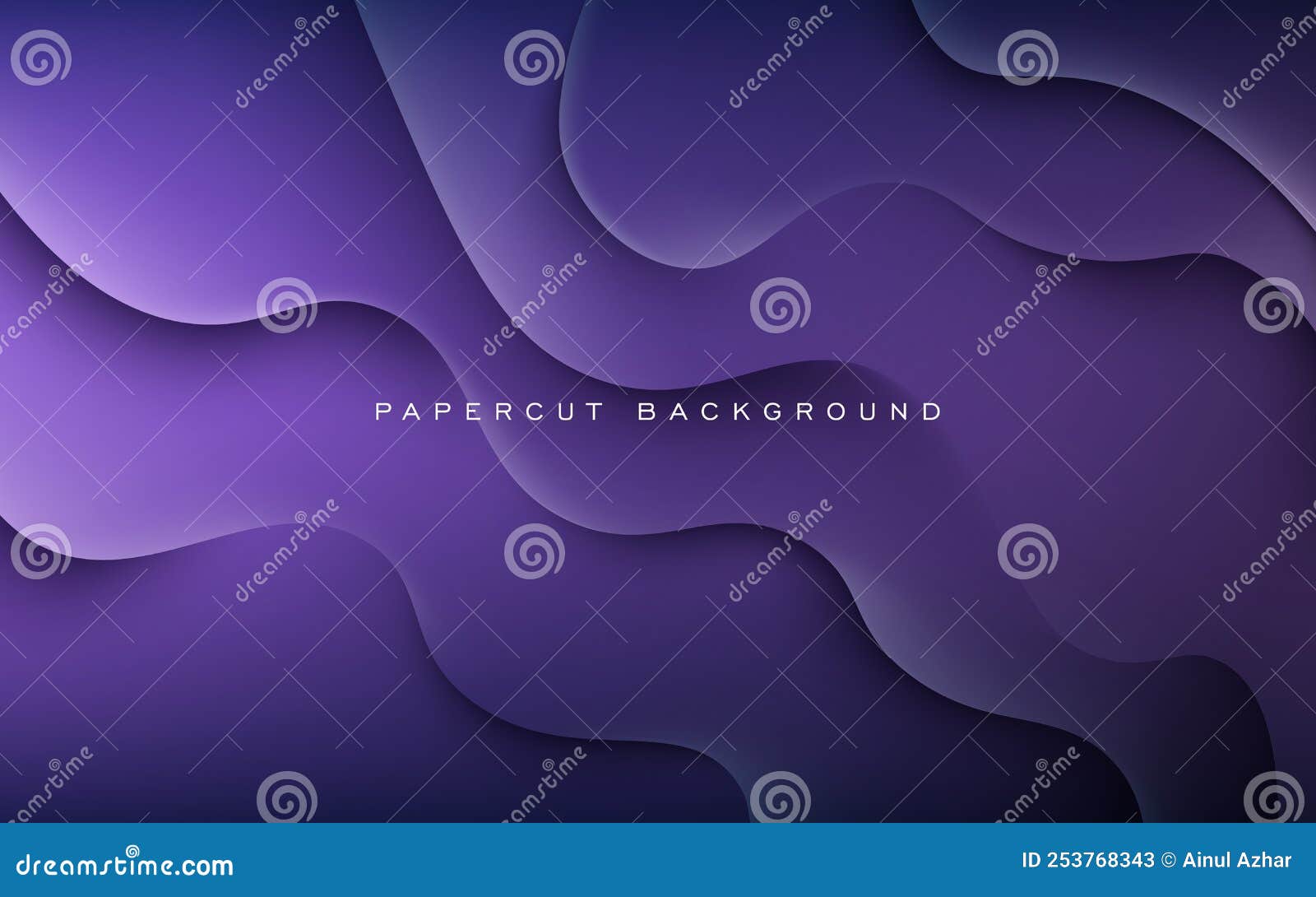Abstract Purple Gradient Dynamic Wavy Shape Shadow and Light Background ...