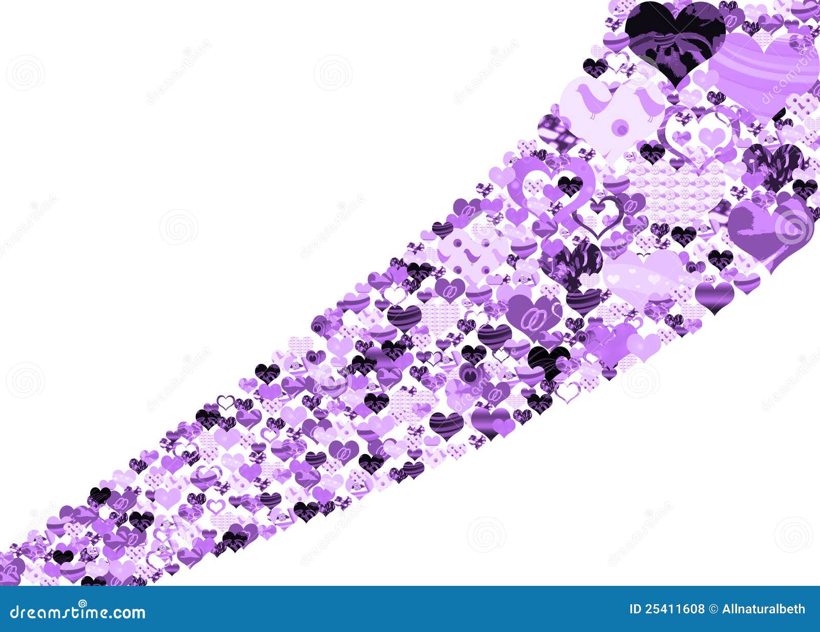 Abstract purple hearts stock illustration. Illustration of design ...