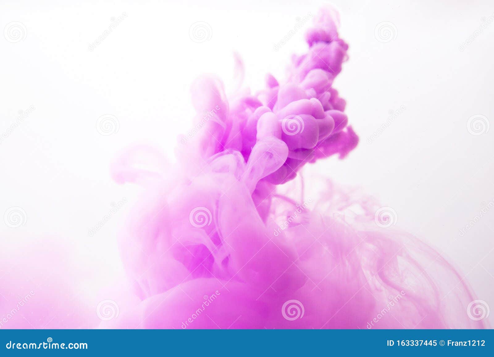 Abstract Purple Ink in Water Stock Image - Image of paint, chemistry ...
