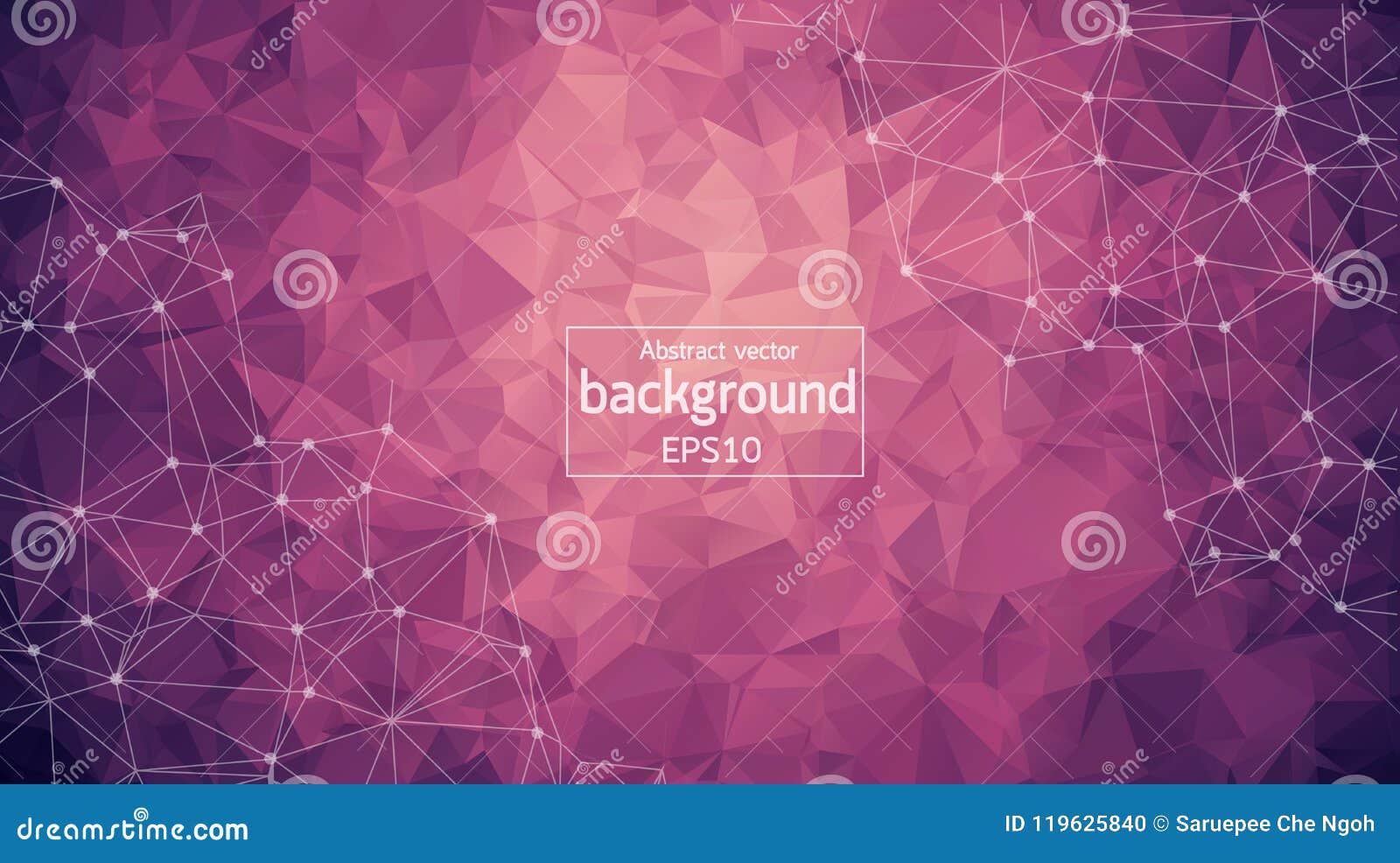 Abstract Purple Light Geometric Polygonal Background Molecule and ...