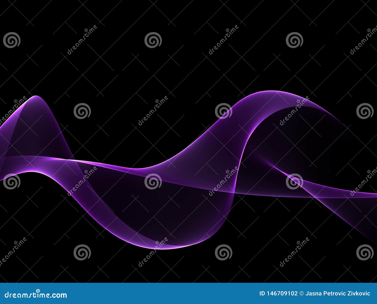 Abstract Purple Light Waves Background Stock Illustration ...