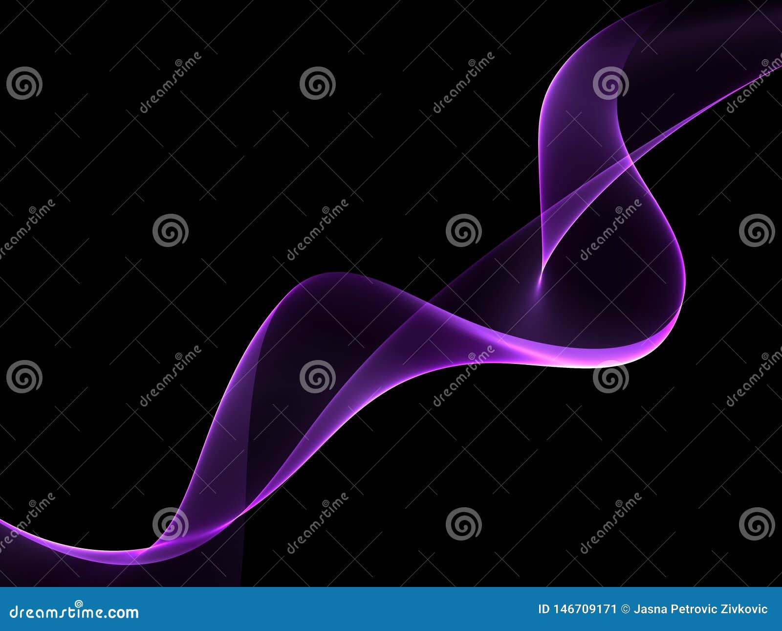 Abstract Purple Light Waves Background Stock Illustration ...
