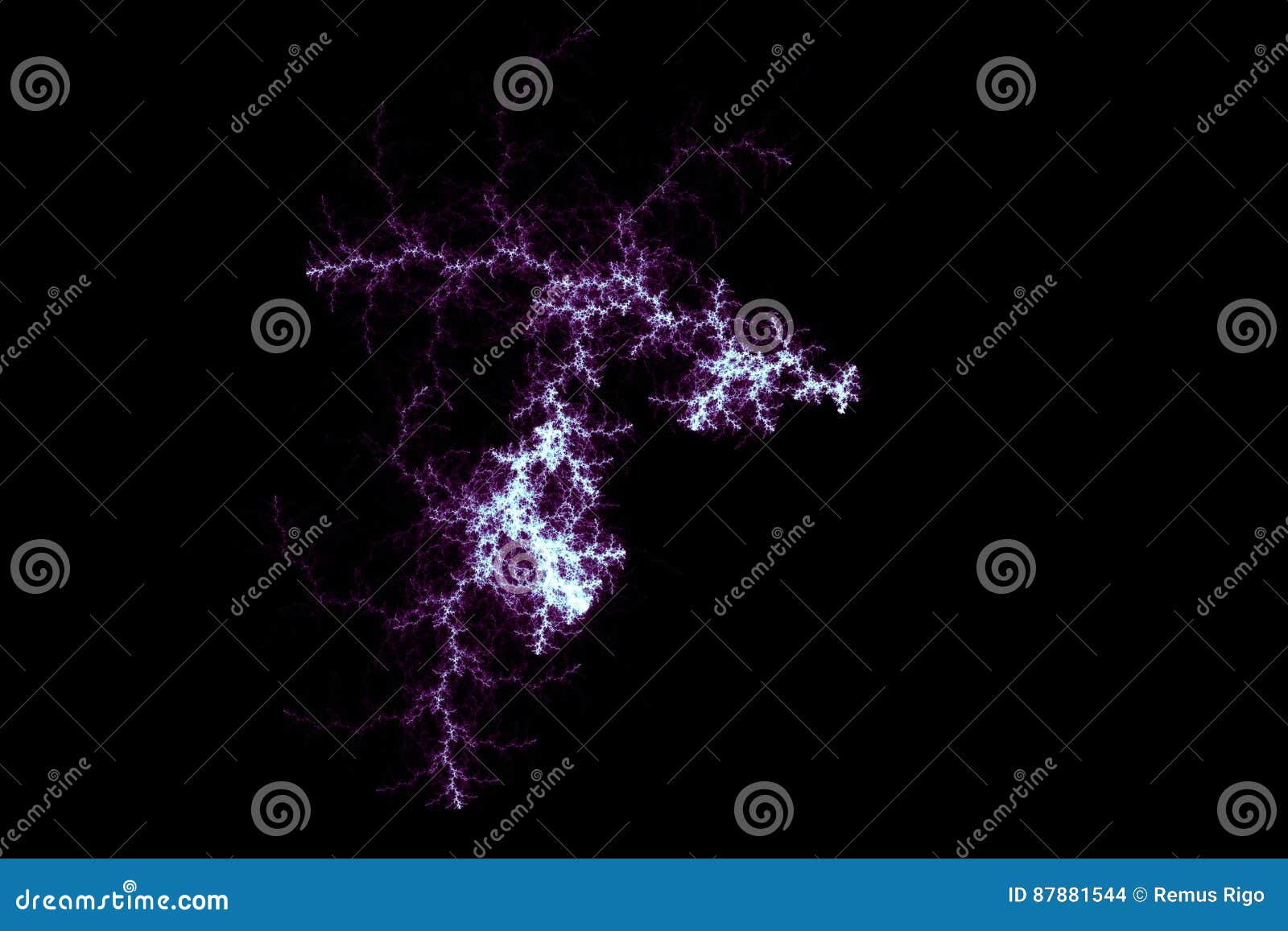 Abstract Purple Lightning Design Stock Illustration - Illustration of ...