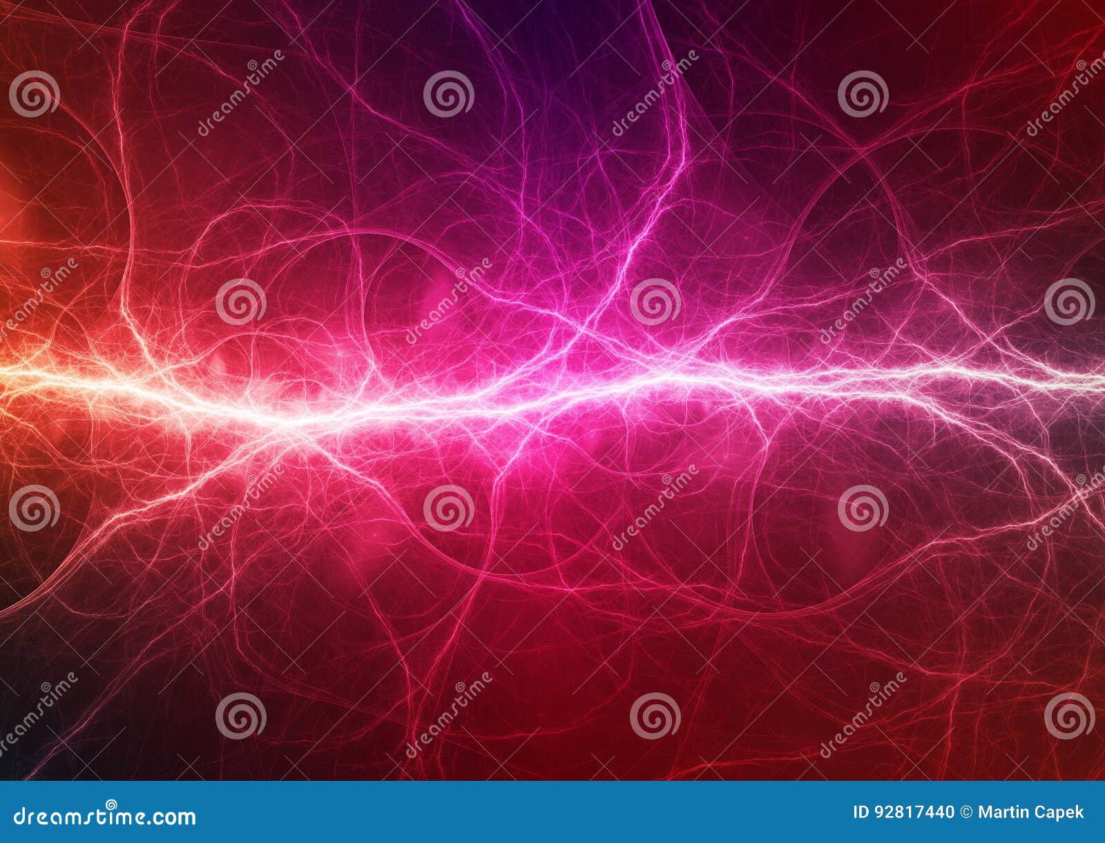 Abstract purple lightning stock illustration. Illustration of danger ...