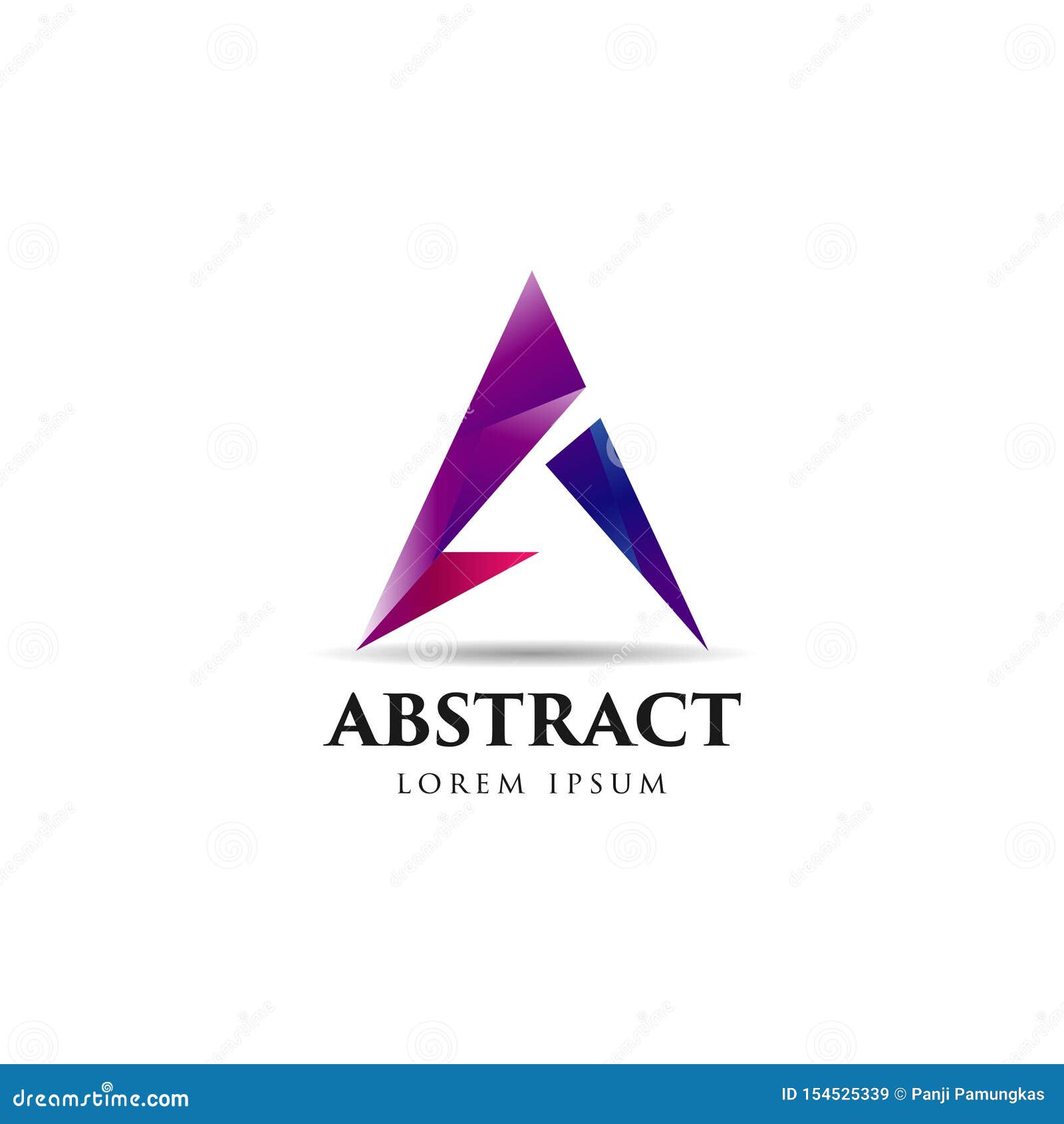 Abstract Purple a Logo Symbol Stock Illustration - Illustration of ...