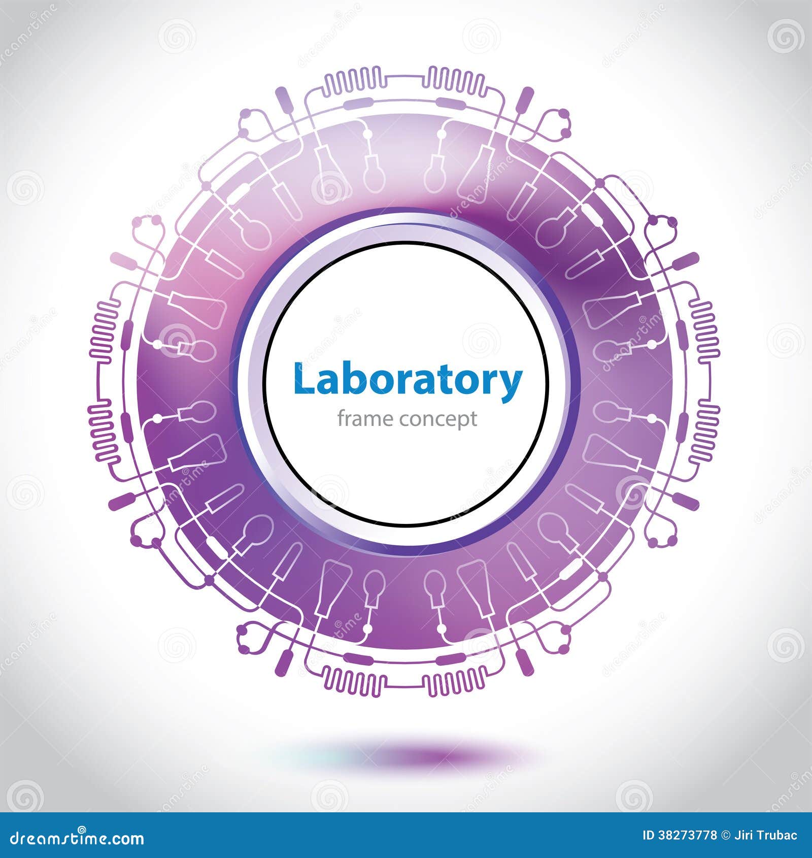 Abstract Purple Medical Laboratory Element. Stock Vector - Illustration ...