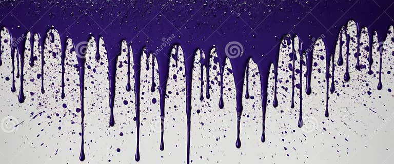 Abstract Purple Paint Drips on White Background Stock Photo - Image of ...