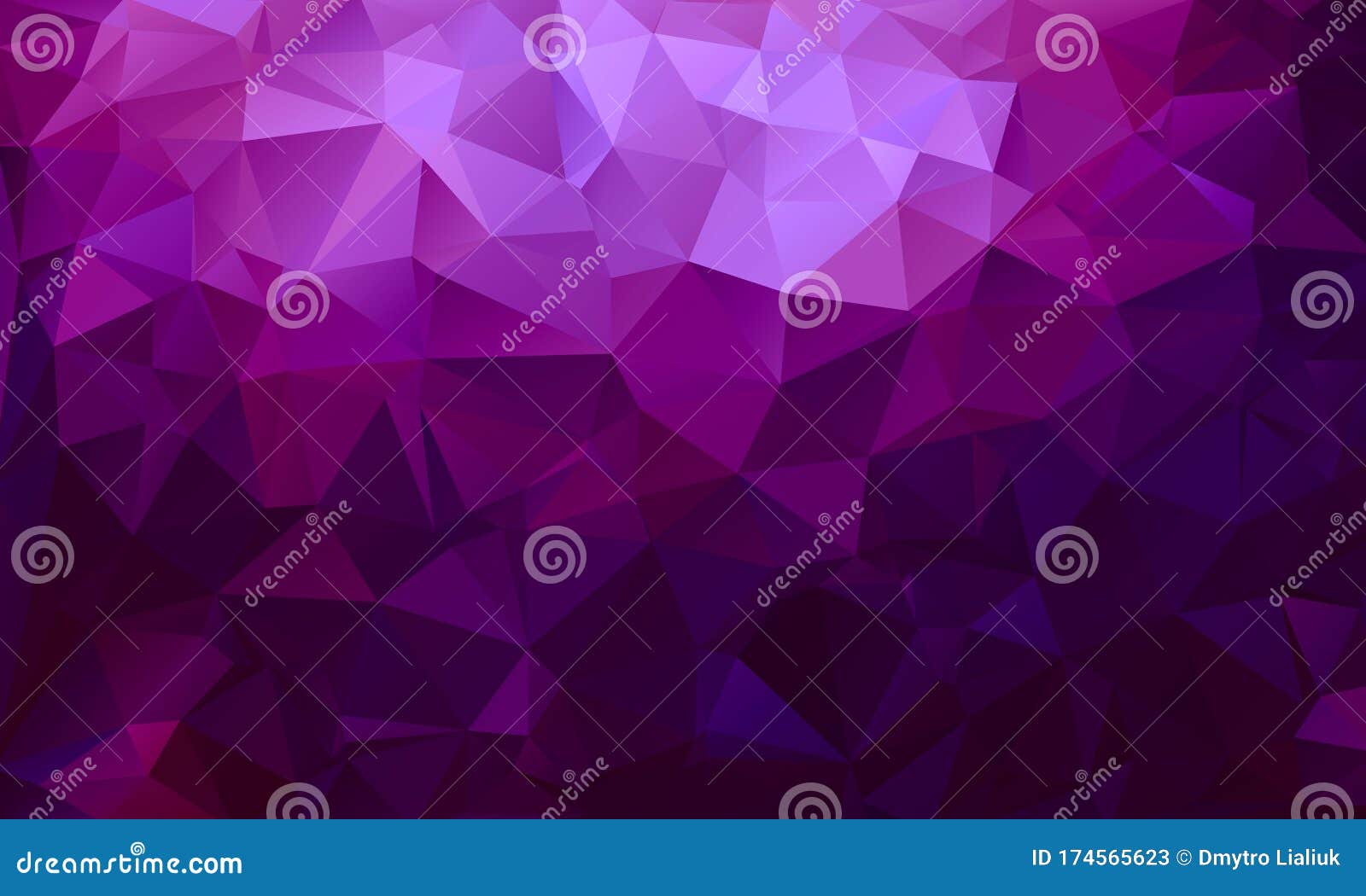 Abstract Purple, Pink, Cold, Streamer Background from Triangles, Vector ...