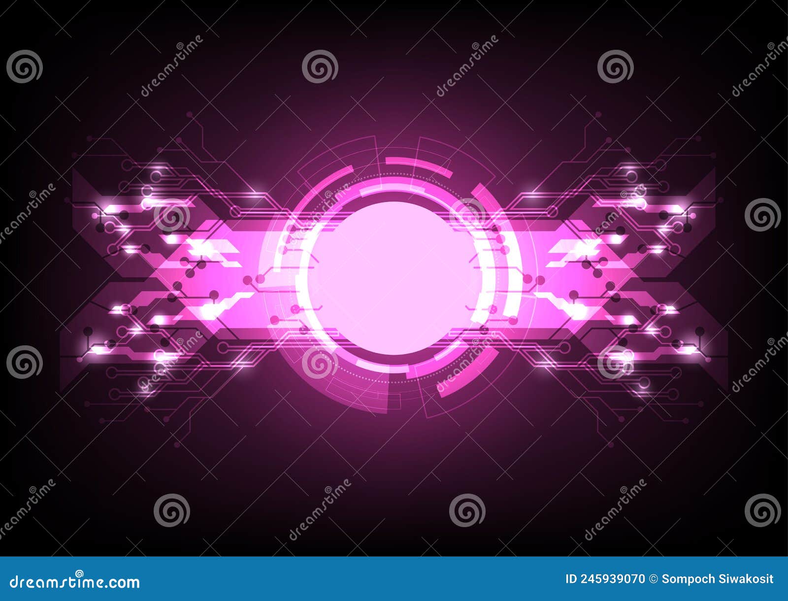 Abstract Purple or Pink Color Technology Computer Circuit Design ...