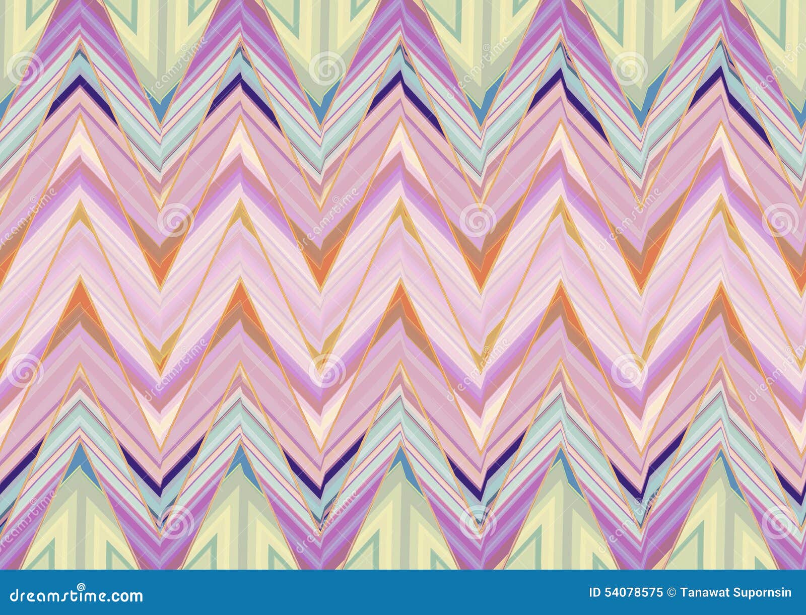 Abstract Purple Pink Green Zigzag Pattern. Stock Image - Image of ...