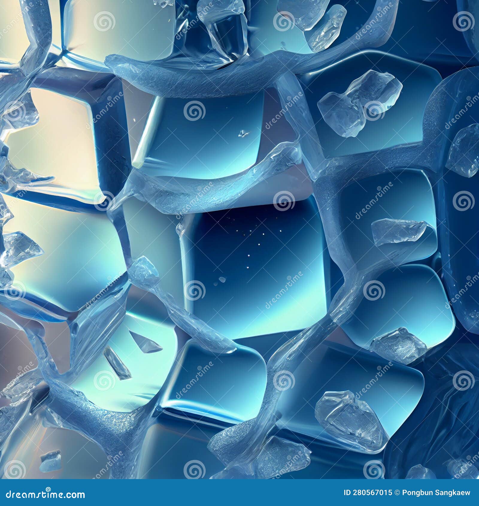 Blue Ice Texture Glossy Background Stock Illustration - Illustration of ...
