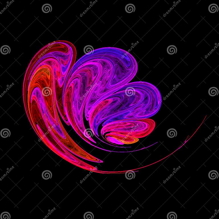 Abstract Purple-red Pattern on Black Background, Wallpaper Stock ...