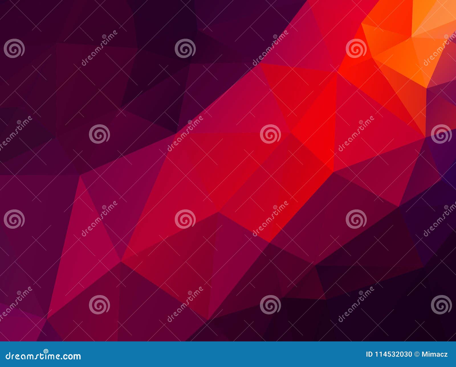Abstract Purple Red Triangles Background Stock Vector - Illustration of ...