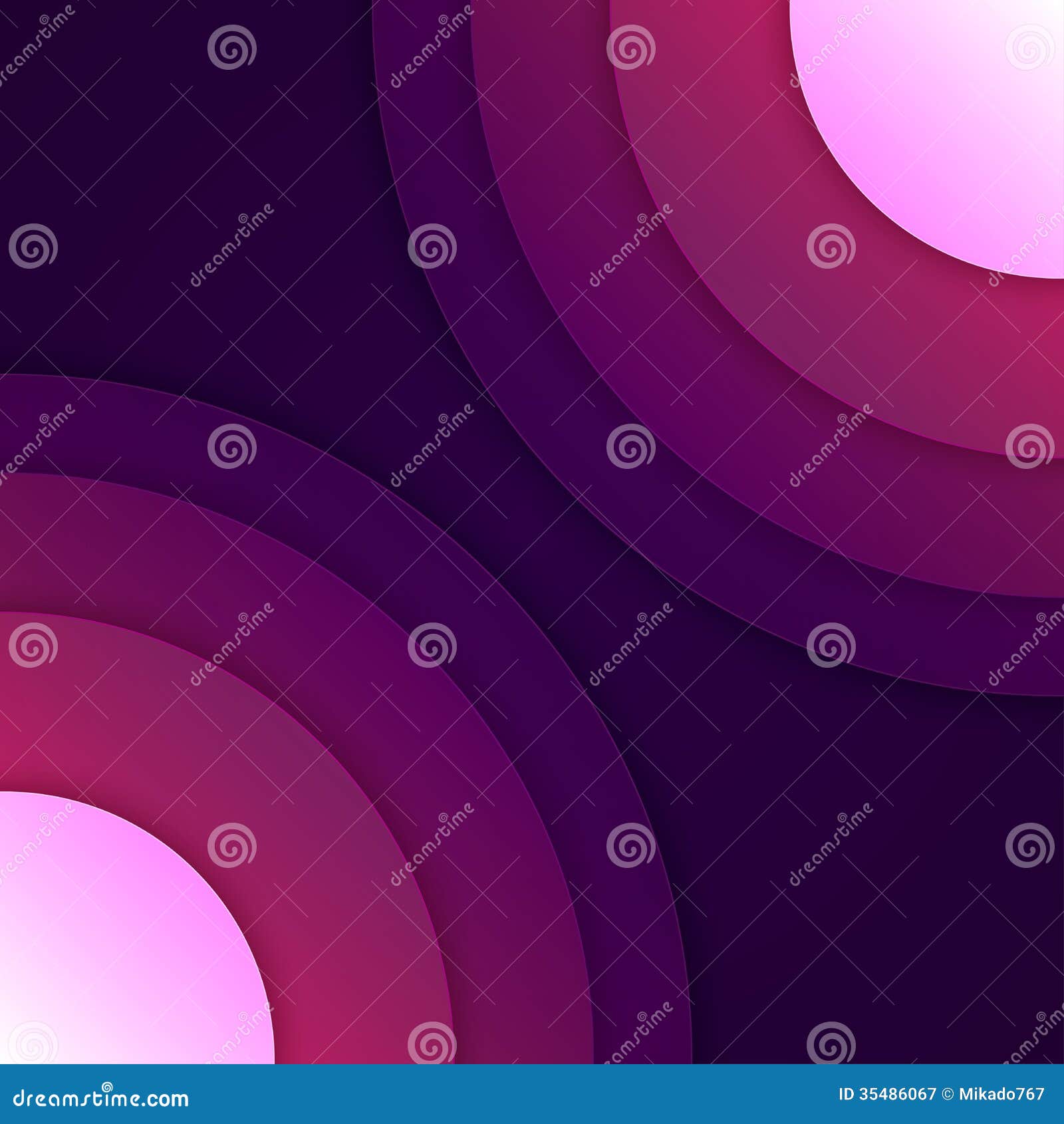 Abstract Purple Round Shapes Background Stock Vector - Illustration of ...