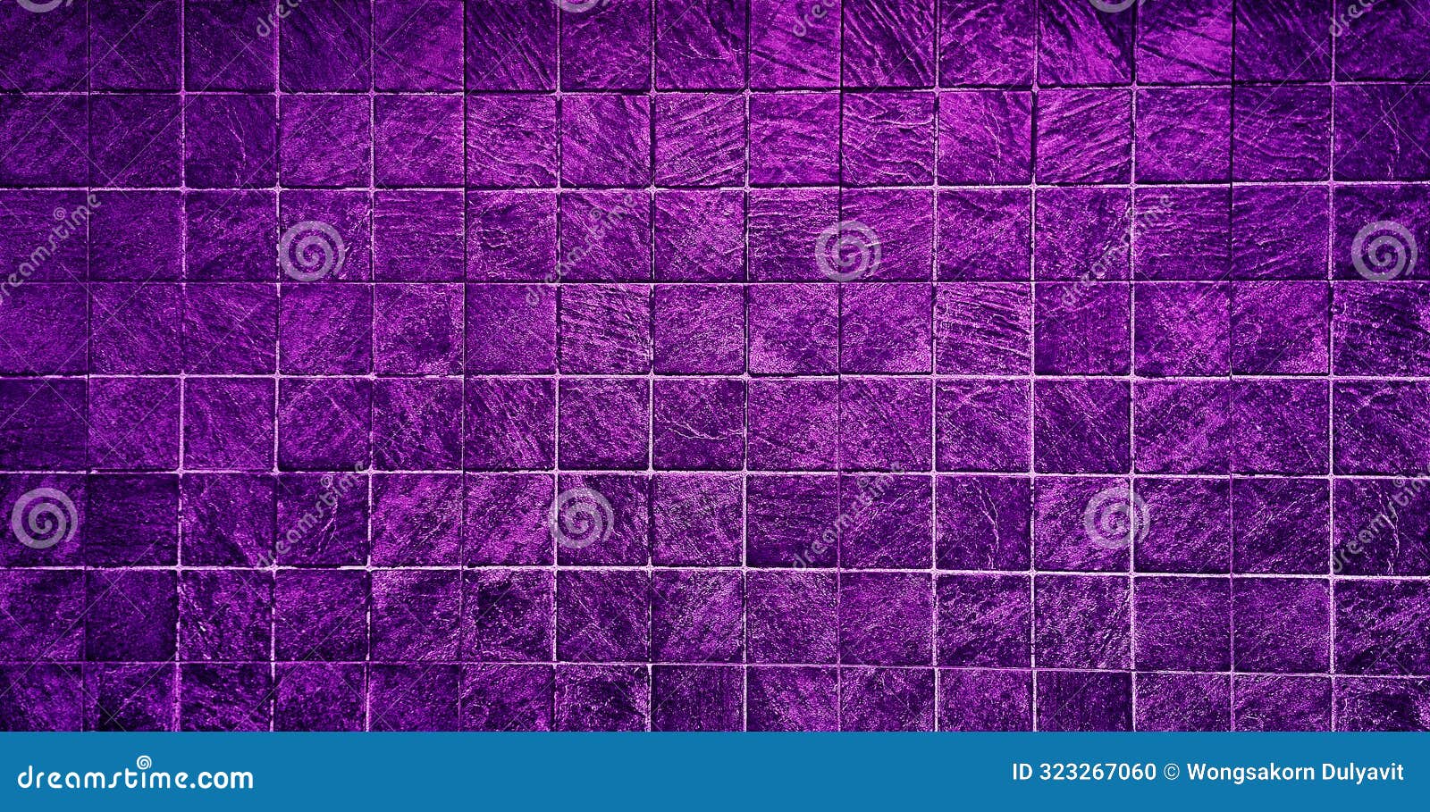 Abstract Purple Stamp Concrete Floor in Grid Pattern. Printed Concrete ...