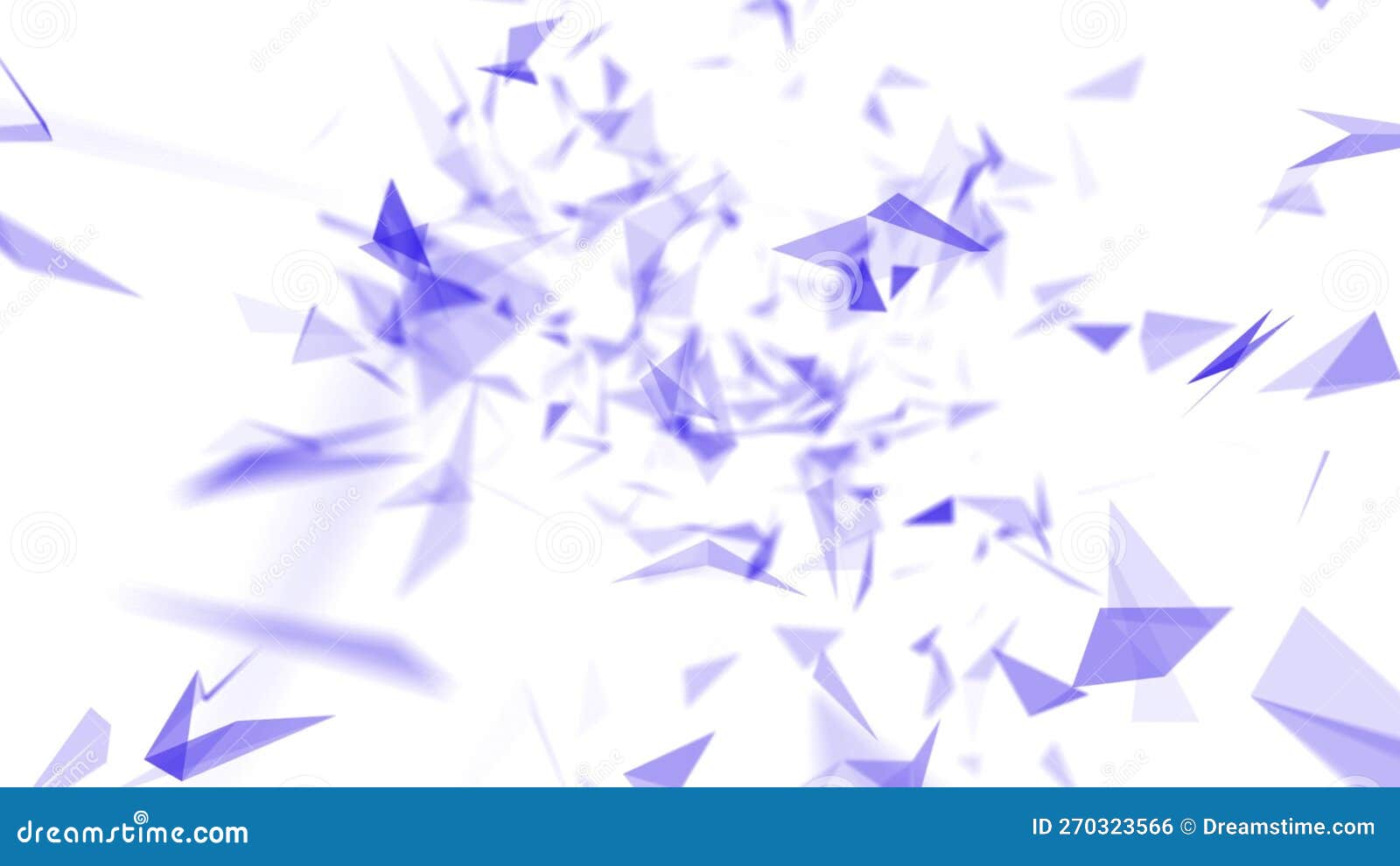 Abstract Purple Triangles 3d Render Blur. Computer Generated Polygonal ...