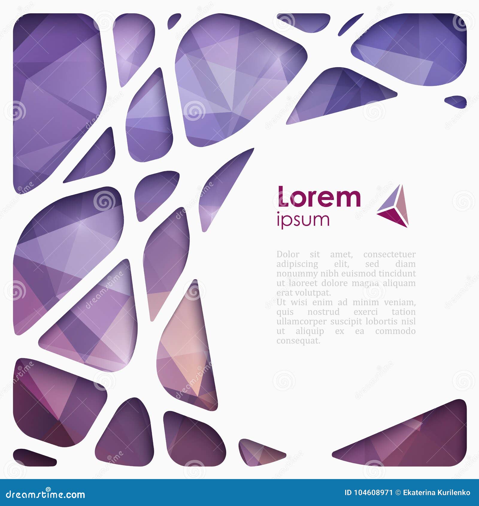 Abstract Network Frame with Triangular Background Stock Vector ...