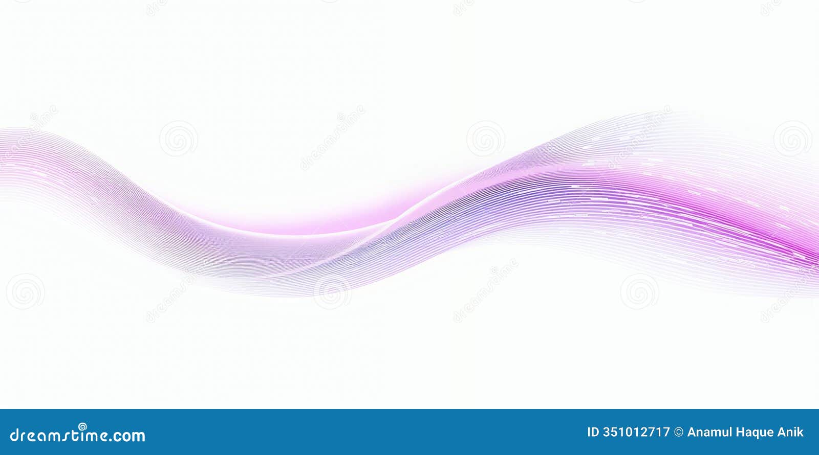Abstract Purple Wave Design on a White Background Stock Illustration ...