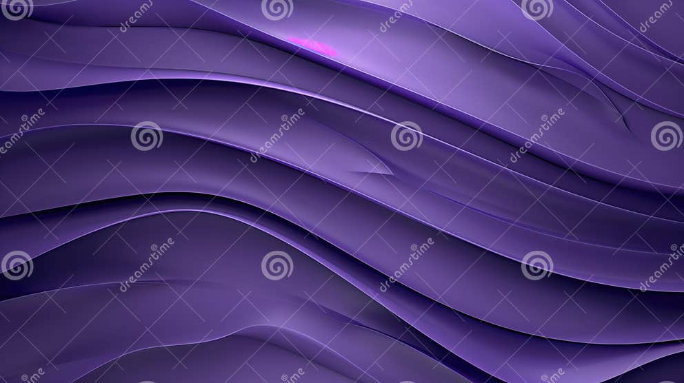 Abstract Purple Wave Pattern with Smooth Flowing Curves for Modern ...