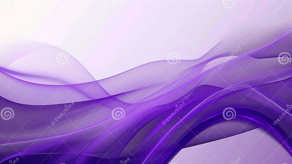 Abstract Purple Wave Pattern on White Background Stock Illustration ...