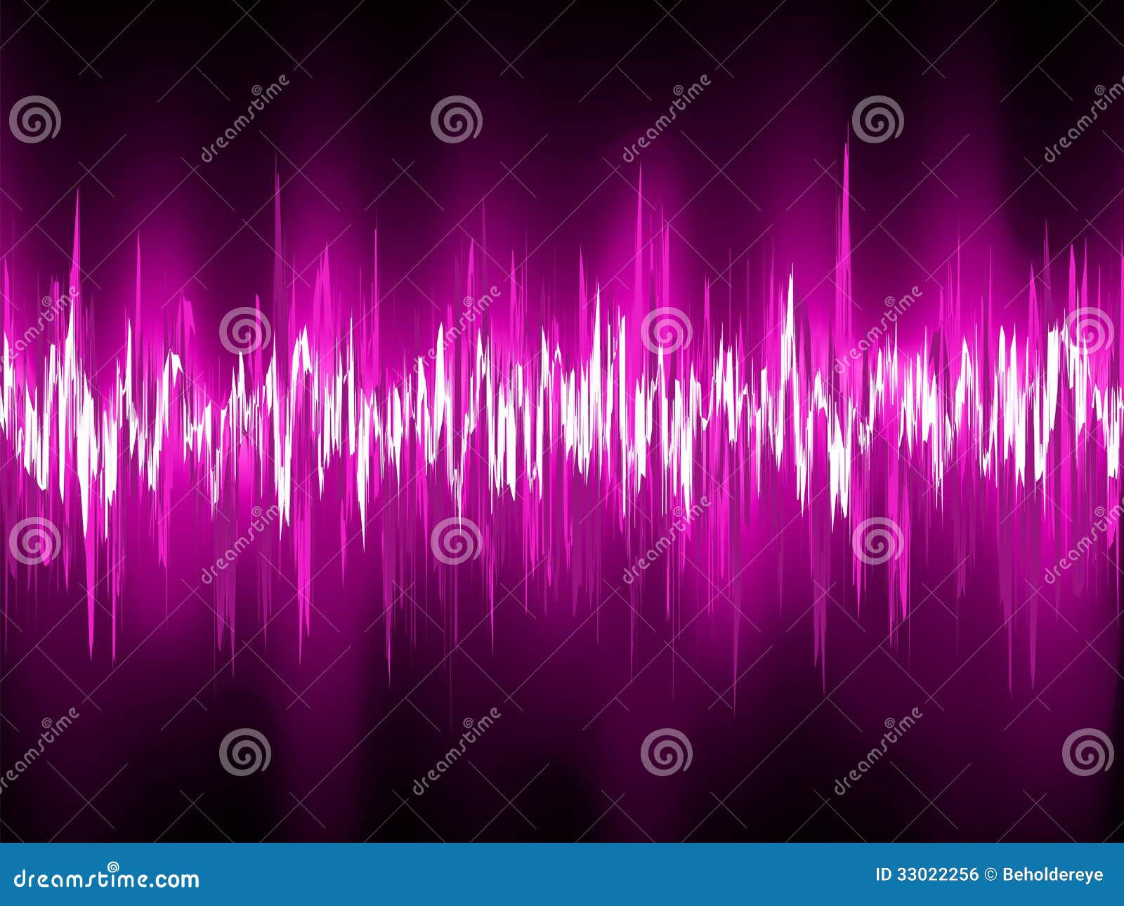 Abstract Purple Waveform. EPS 8 Stock Vector - Illustration of science ...