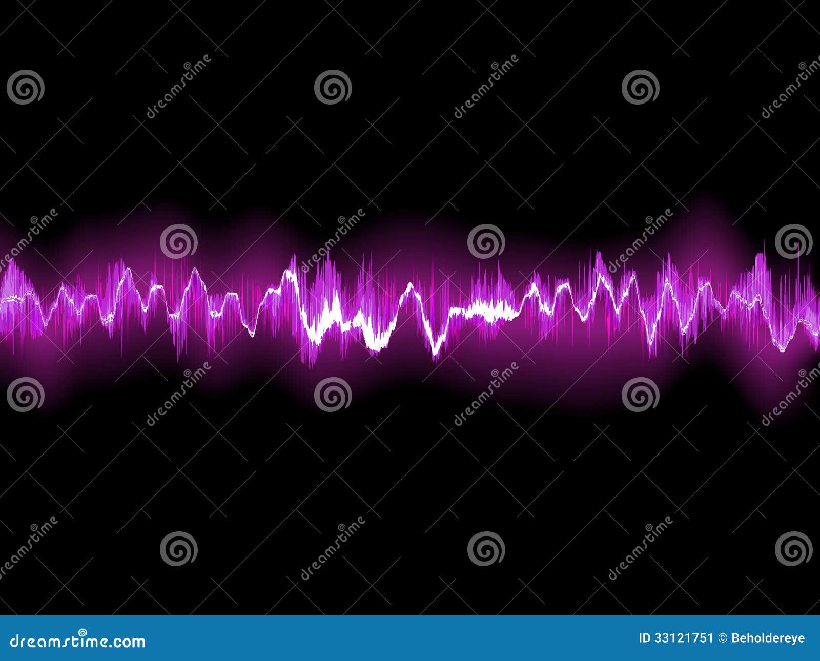 Abstract Purple Waveform. EPS 8 Stock Vector - Illustration of audio ...