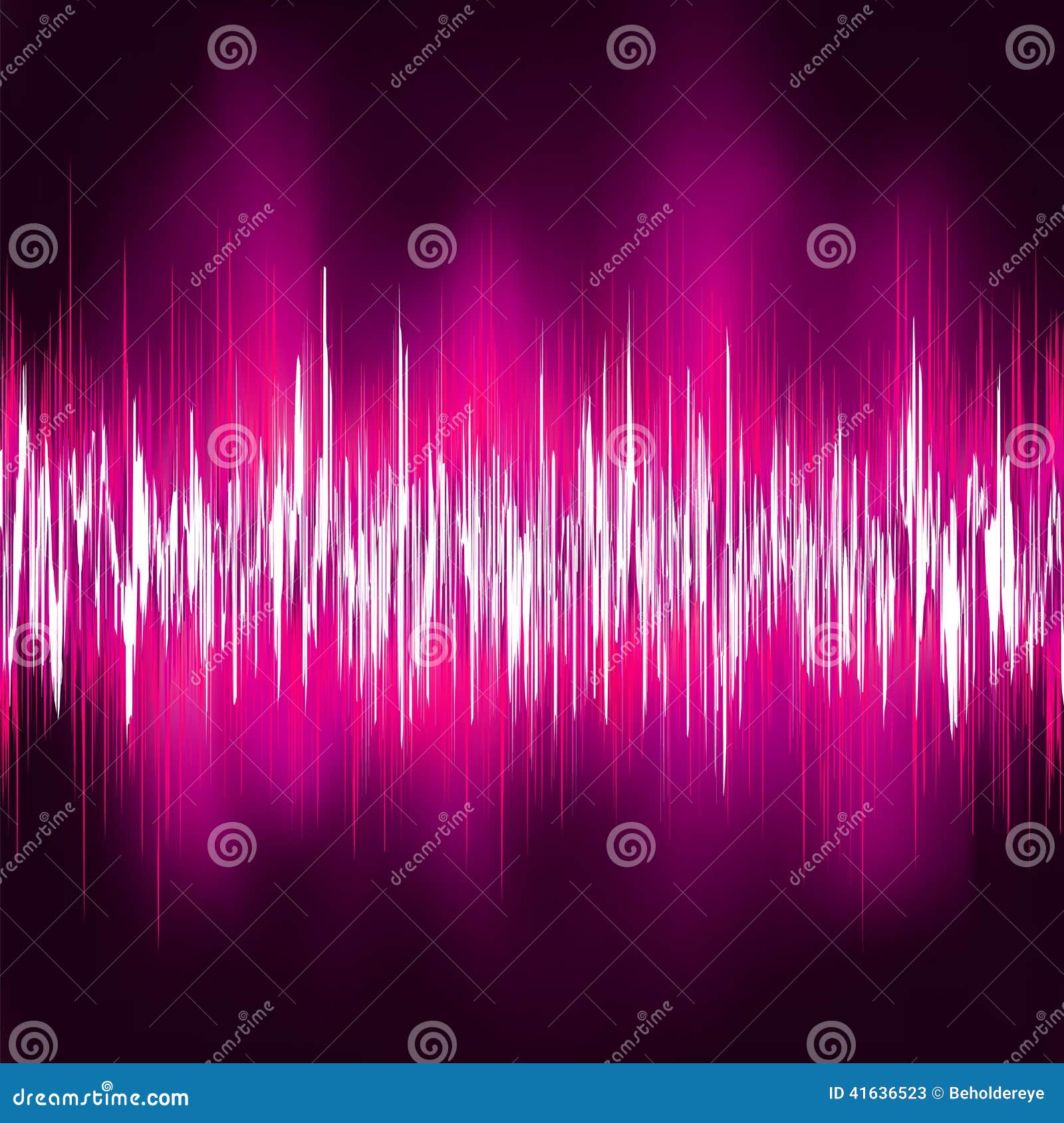 Abstract Purple Waveform. EPS 8 Stock Vector - Illustration of light ...