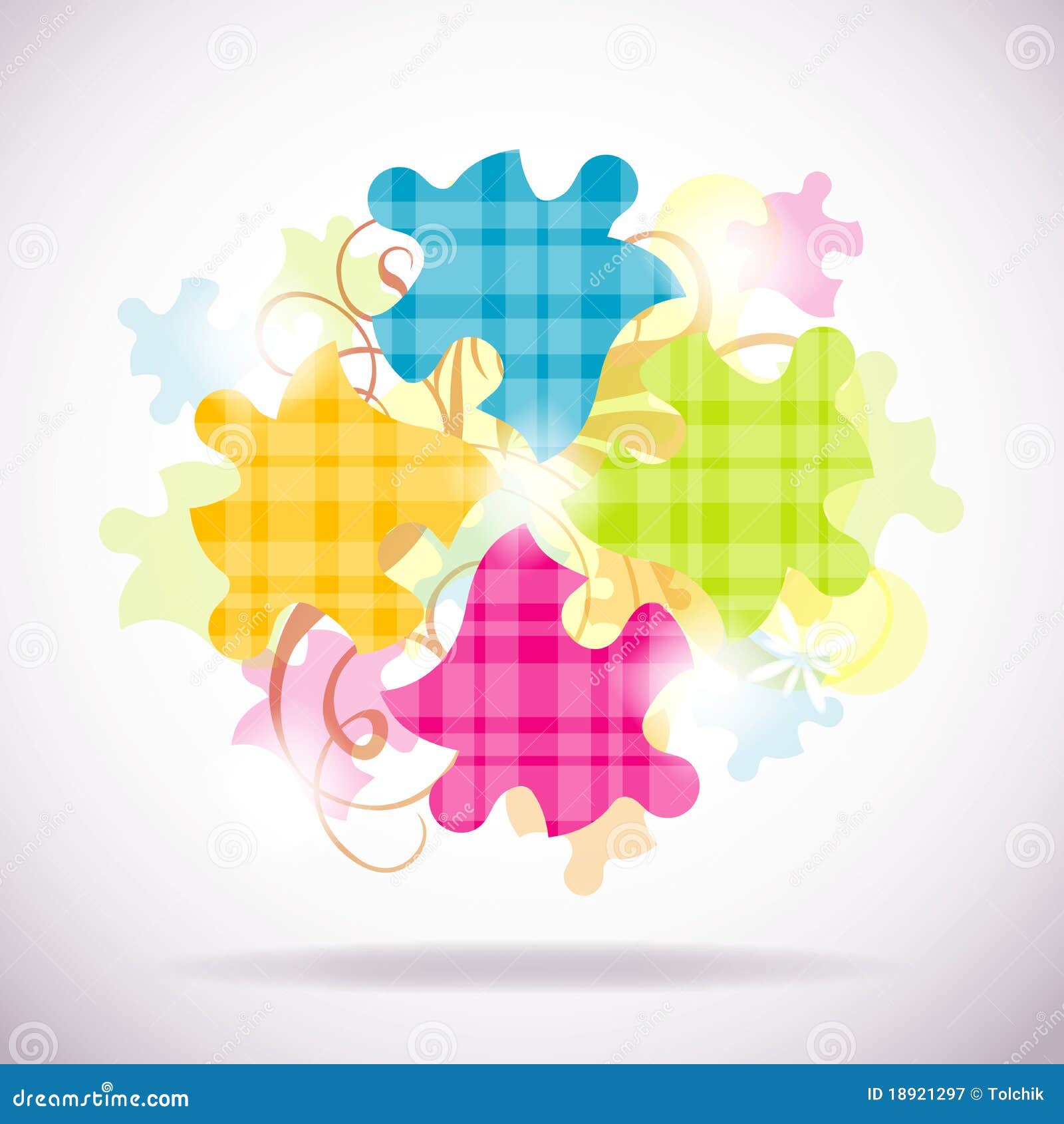 Abstract Puzzle Background, , Eps10 Stock Vector - Illustration of ...