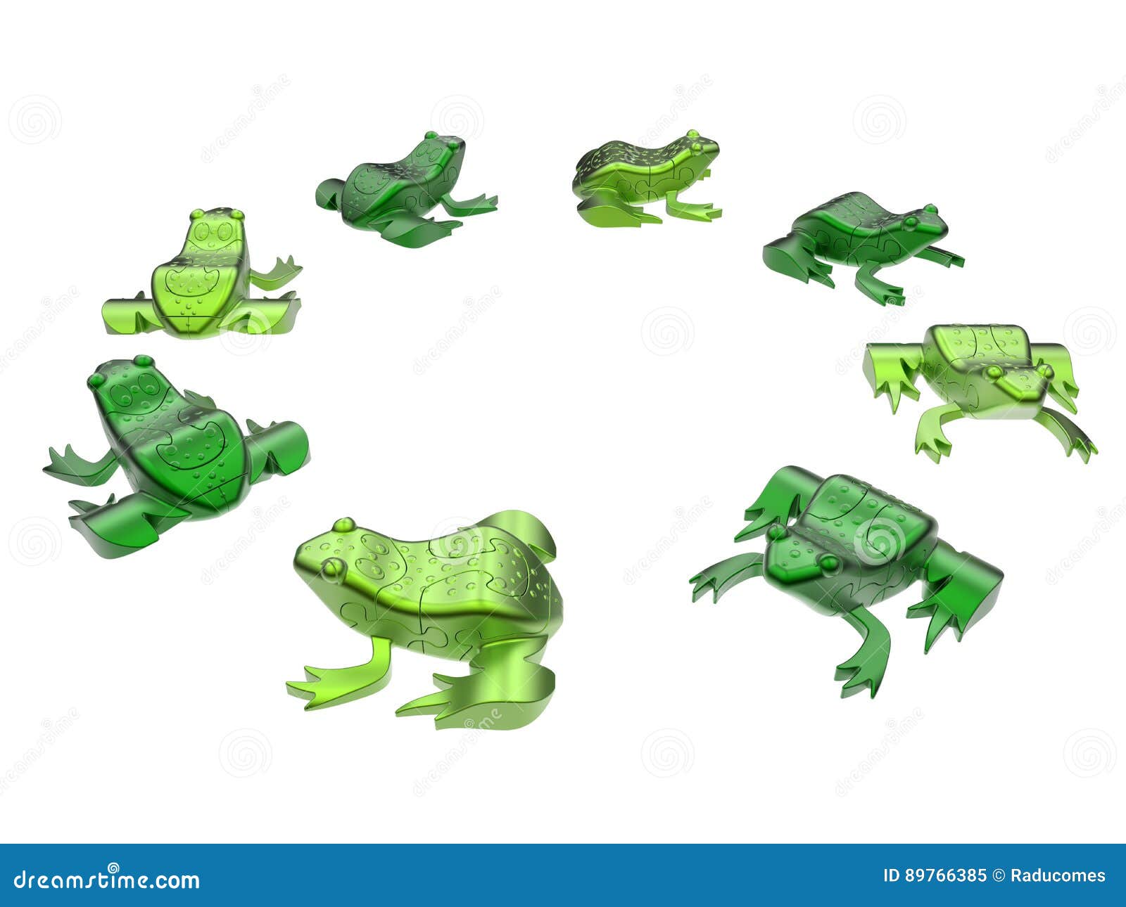 Abstract puzzle frogs stock illustration. Illustration of natural ...