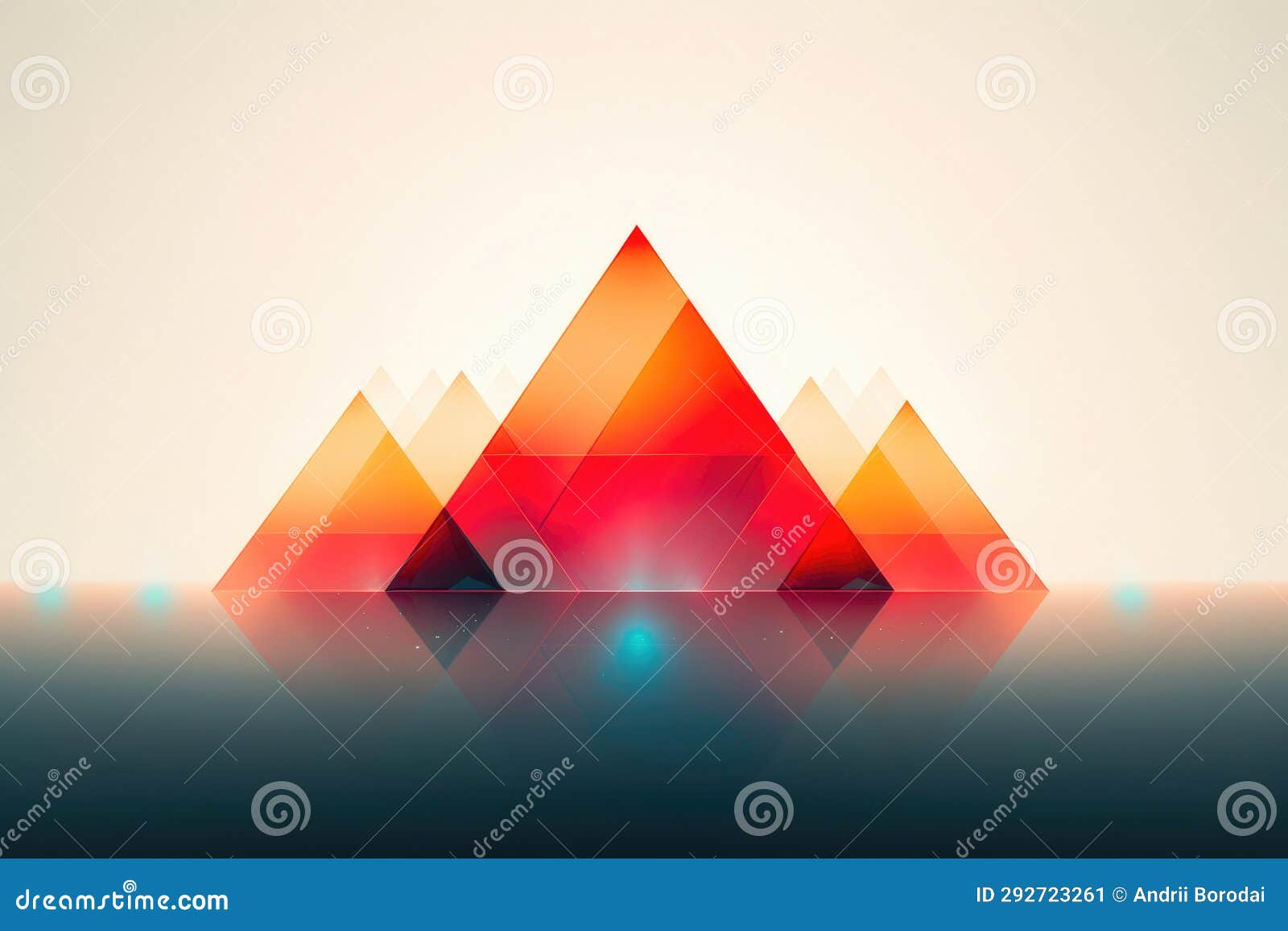 Abstract Pyramid Patterns. Generative AI. Stock Illustration ...
