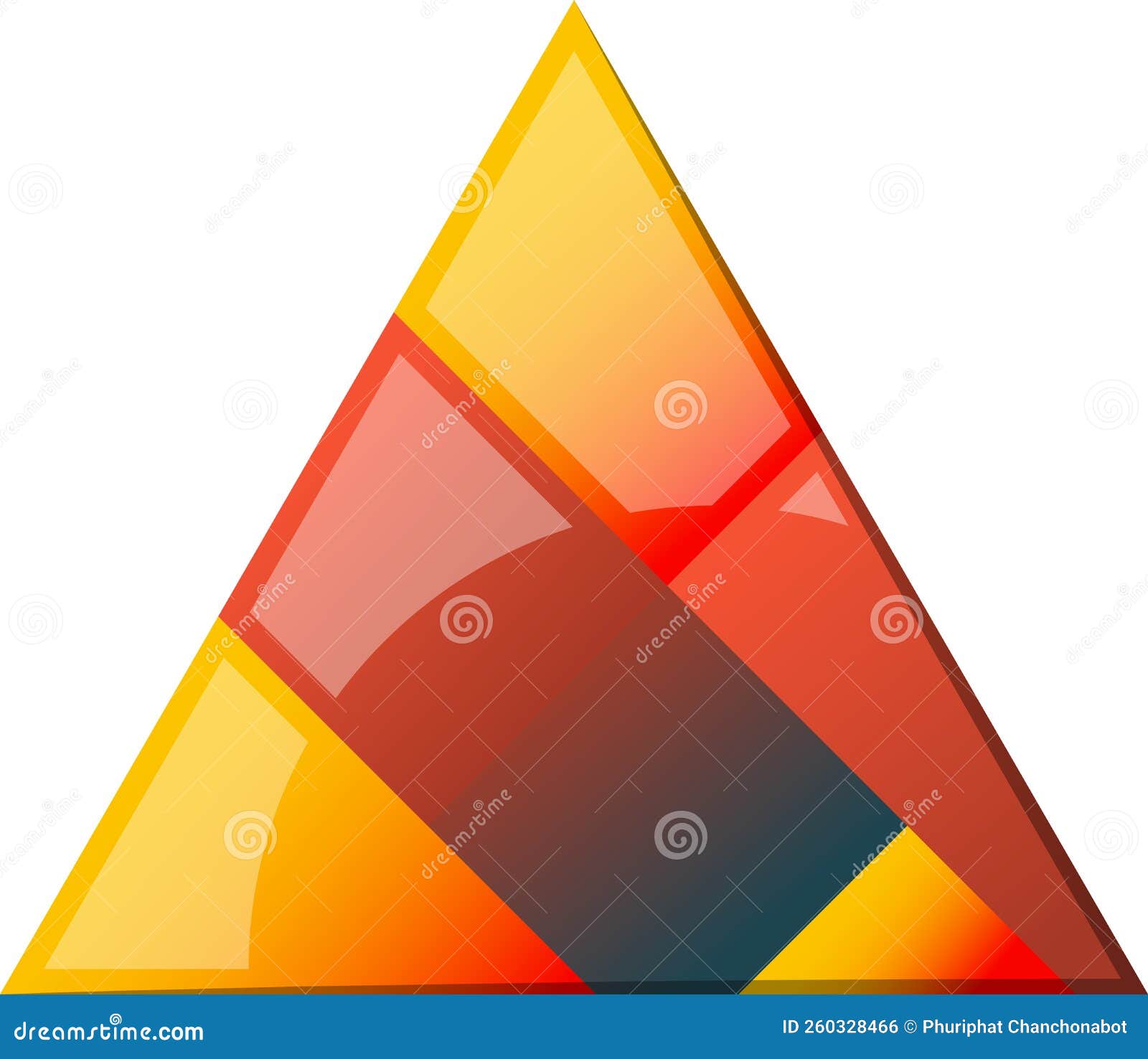 Abstract Pyramid Triangle Logo Illustration in Trendy and Minimal Style ...