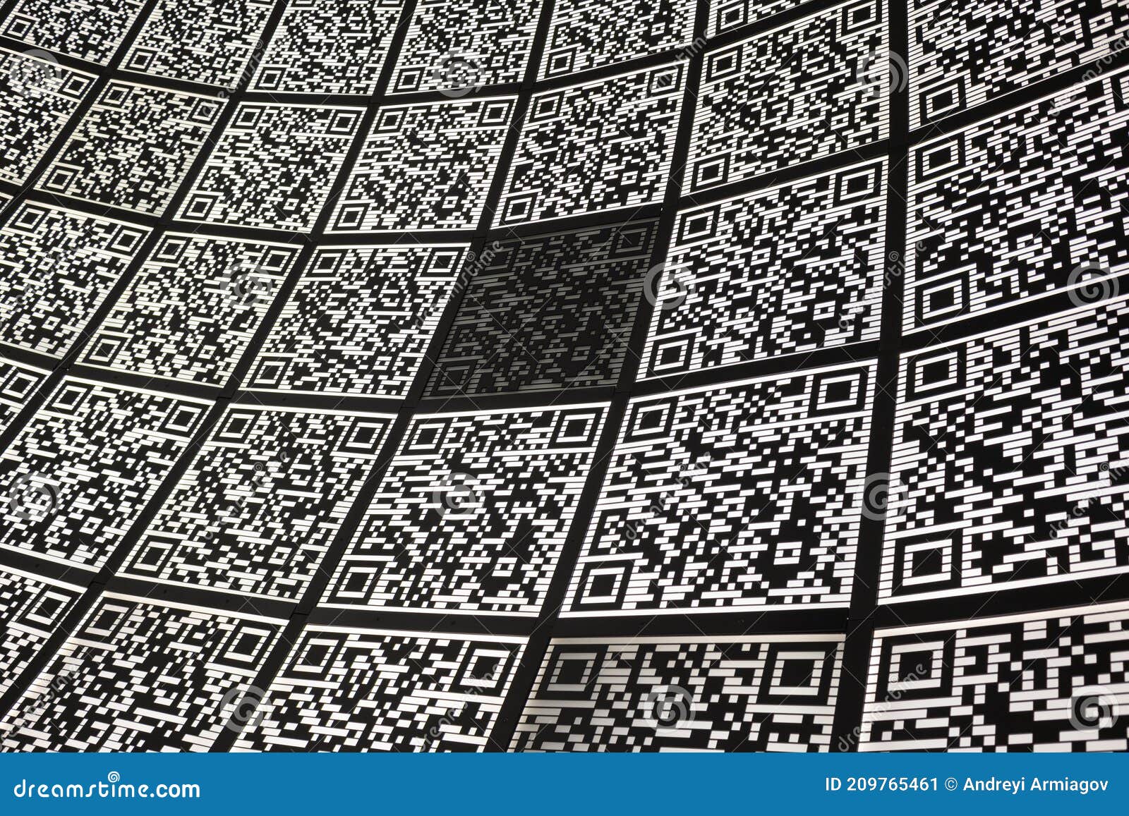 Abstract QR Code Background Abbreviated from Quick Response Code Stock ...