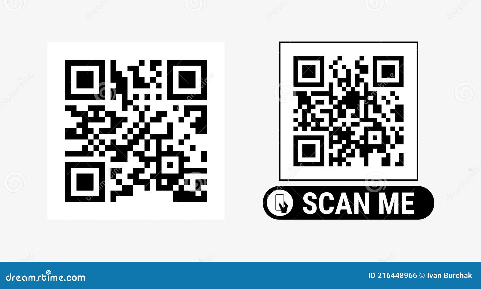 Abstract QR Code Sample for Smartphone Scanning. Vector Illustration ...
