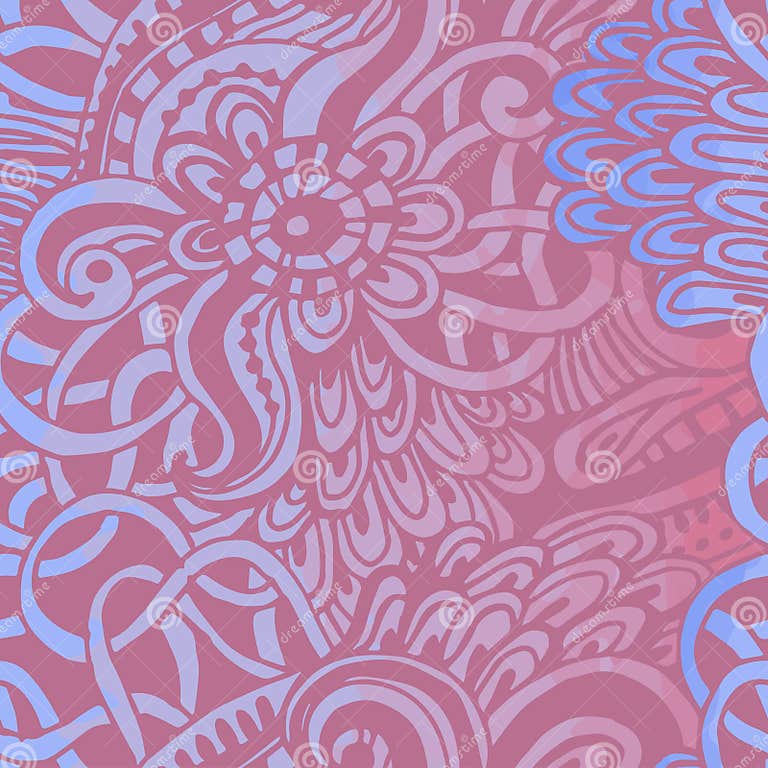 Abstract Quaint Seamless Pattern Stock Vector - Illustration of ...