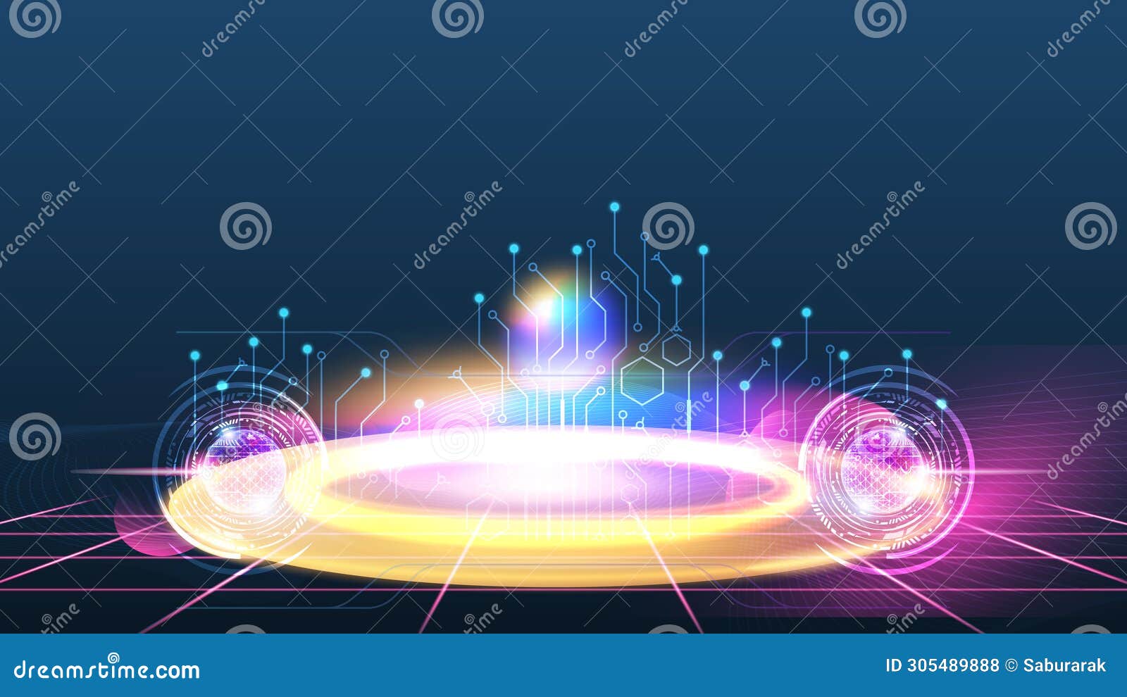 Abstract Quantum Computer Technologies Background Concept with ...