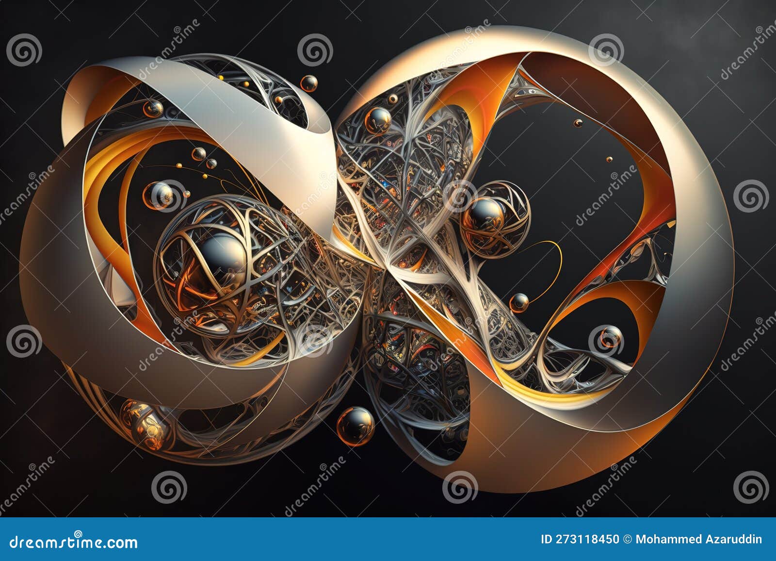 Abstract Quantum Entanglement Concept Stock Illustration - Illustration ...