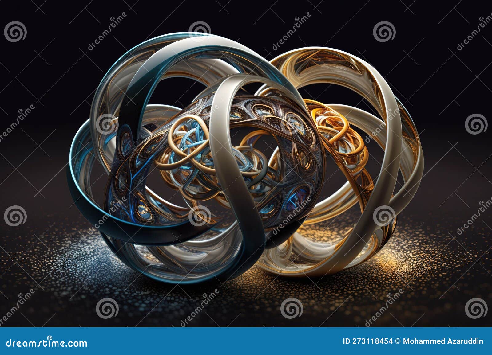Abstract Quantum Entanglement Concept Stock Illustration - Illustration ...