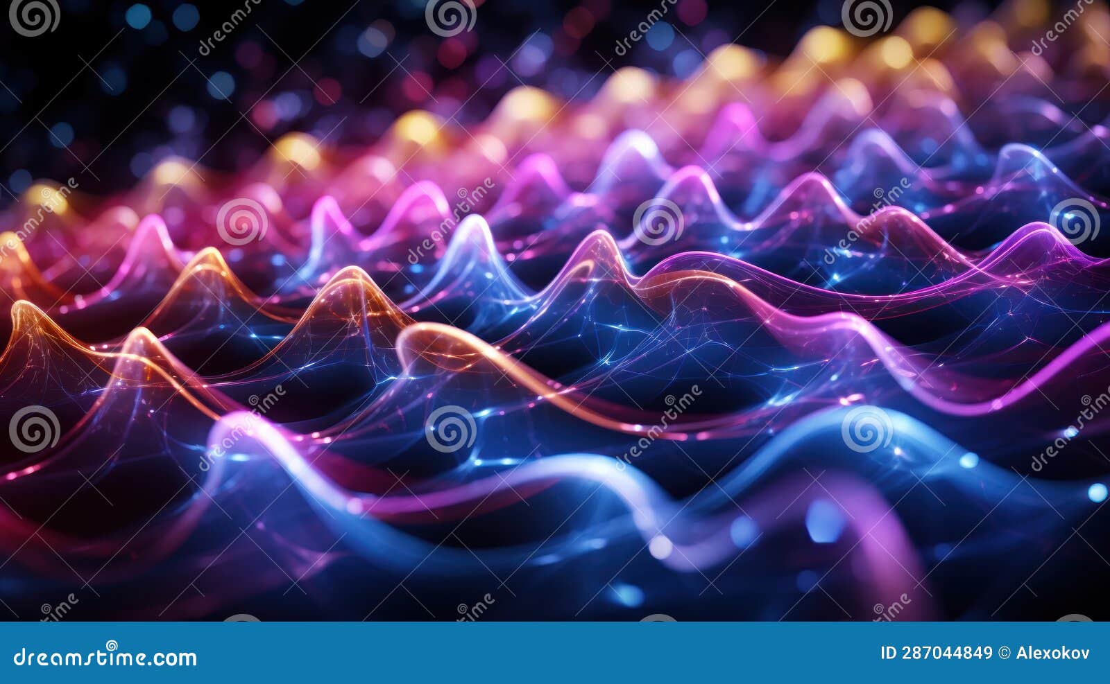 Abstract Quantum Vibrations on an Atomic Level AI Generated Stock ...