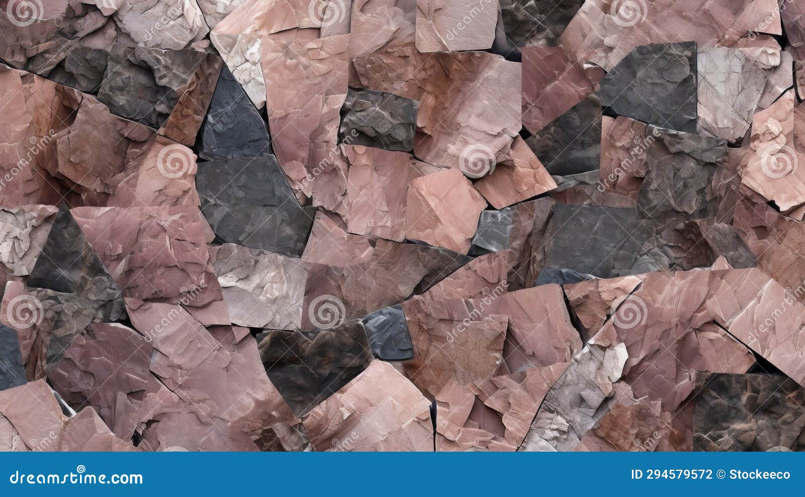 Abstract Quarry Texture Pattern in Pink and Black Stock Illustration ...