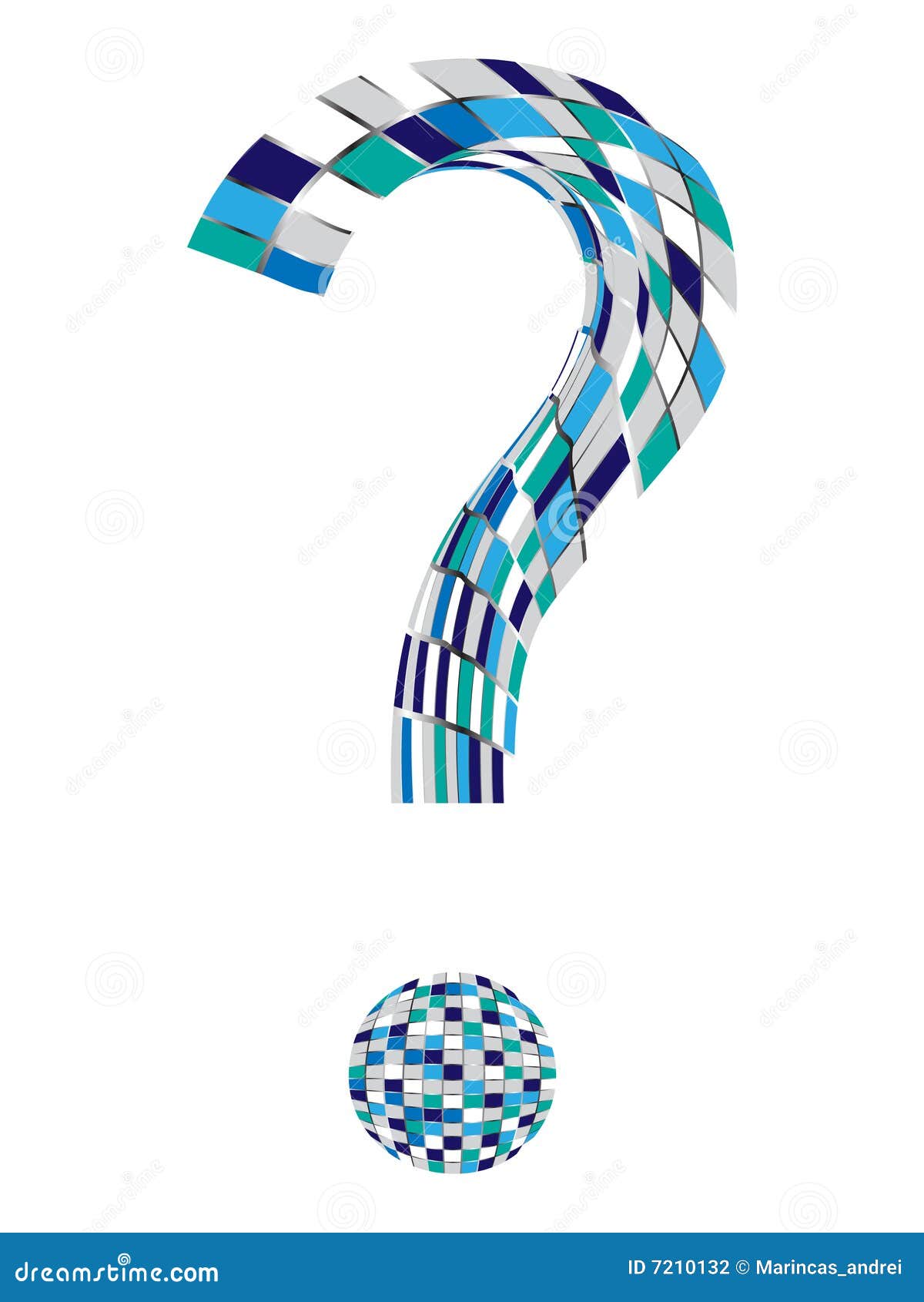 Abstract question mark stock vector. Illustration of business - 7210132